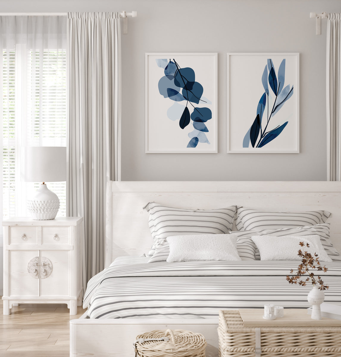 Blue Botanicals II – KUKI PRINTS