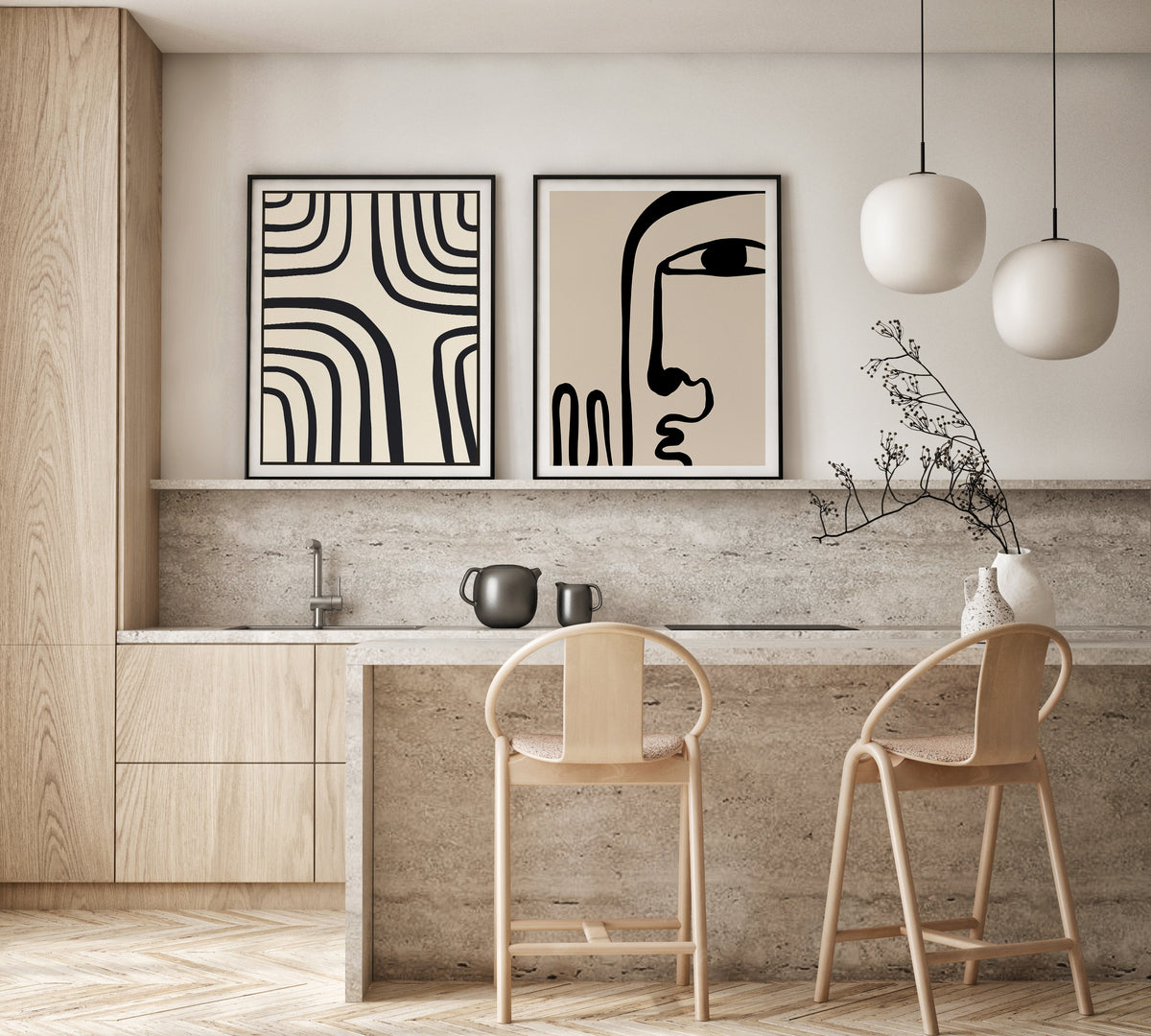 Modern Face Art – KUKI PRINTS